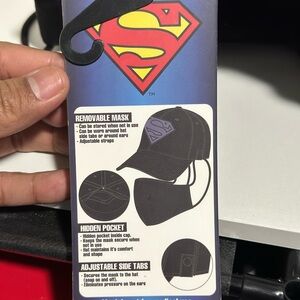 DC Comics | Accessories | Dc Comics Black Superman Logo Baseball Cap ...